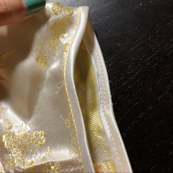 Dresses | Traditional Chinese White Gold Sort Qipao | Poshmark